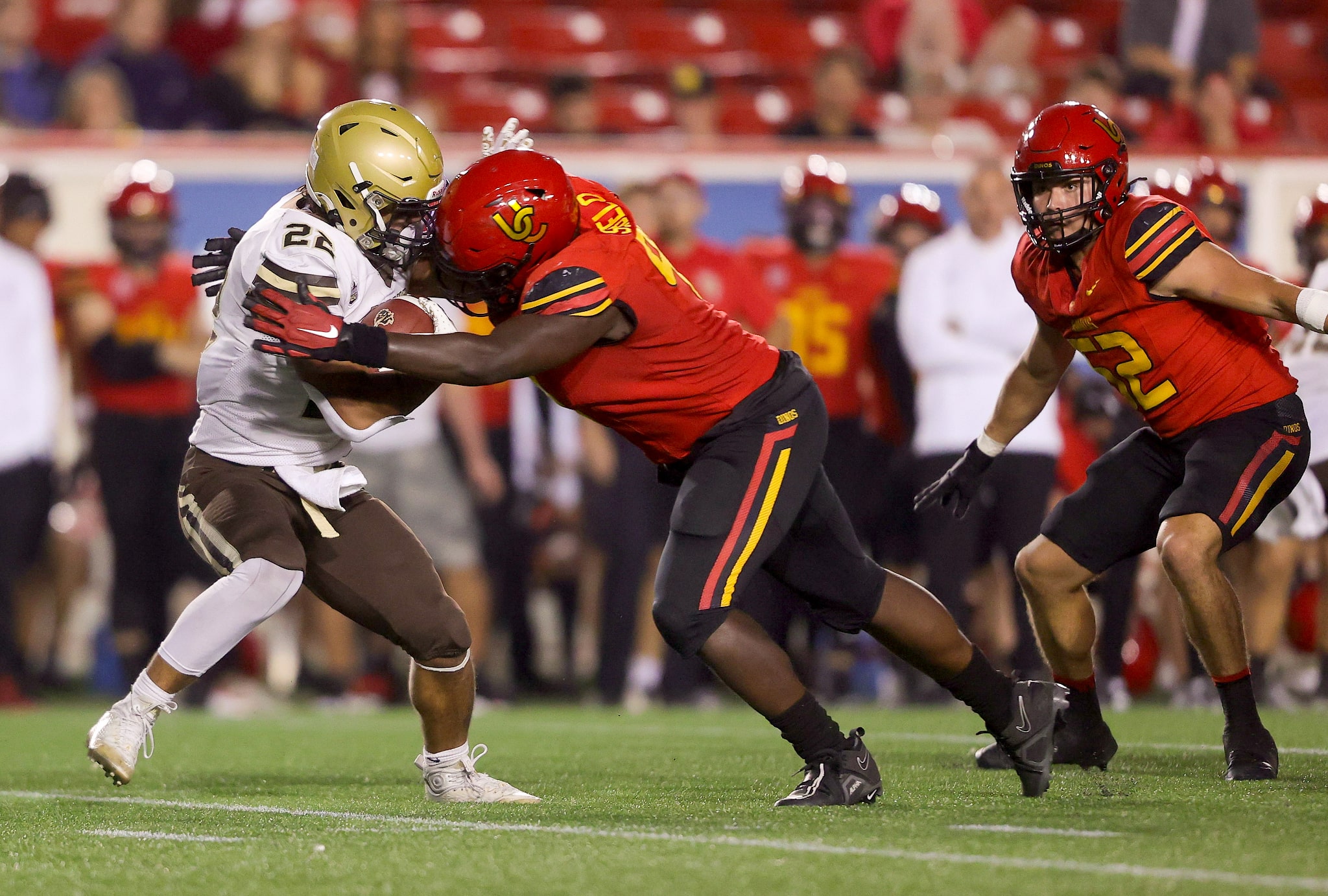 Dinos steal the game from the Bisons, earning their first win at home ...